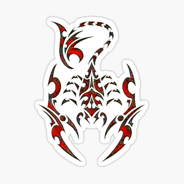 "Red Scorpion" Sticker for Sale by B3lmin | Redbubble
