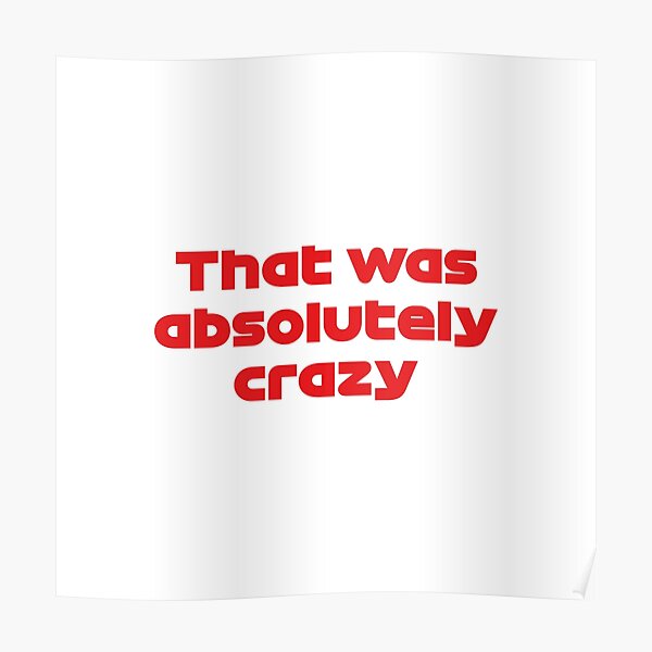 Póster «REVISTA. Eso fue absolutamente loco - Mejor equipo Radio Canada ...