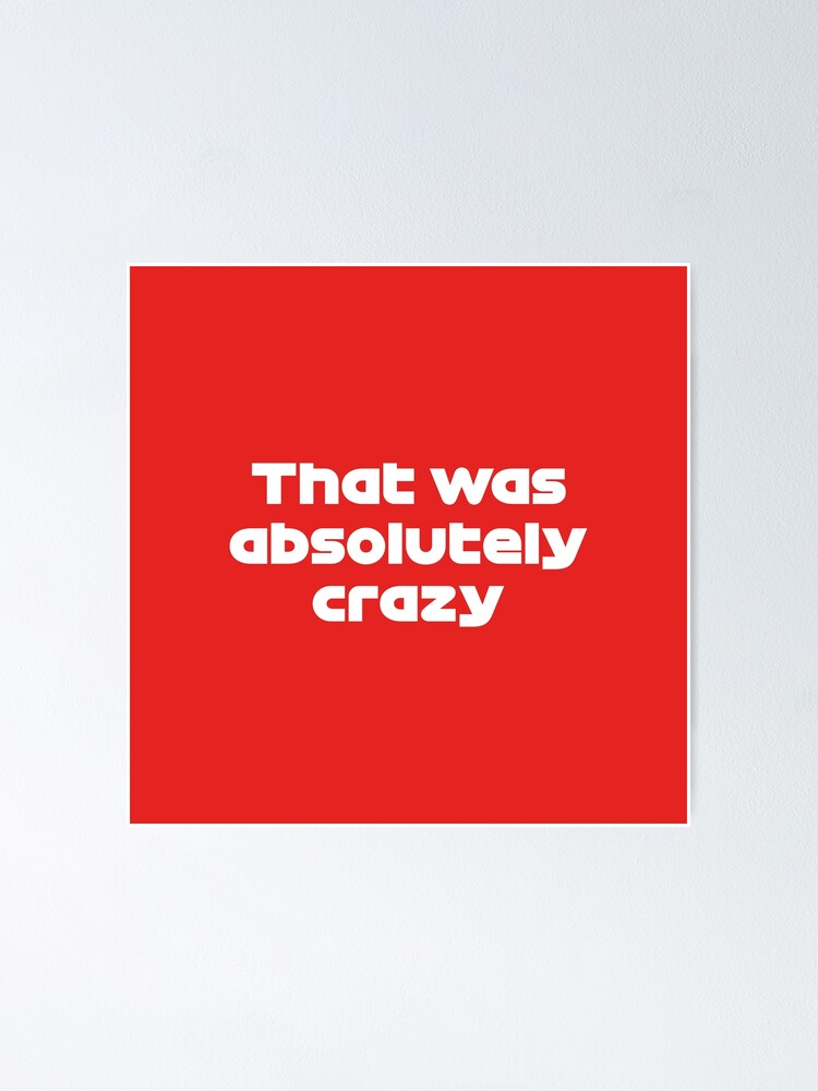 Póster «REVISTA. Eso fue absolutamente loco - Mejor equipo Radio Canada ...