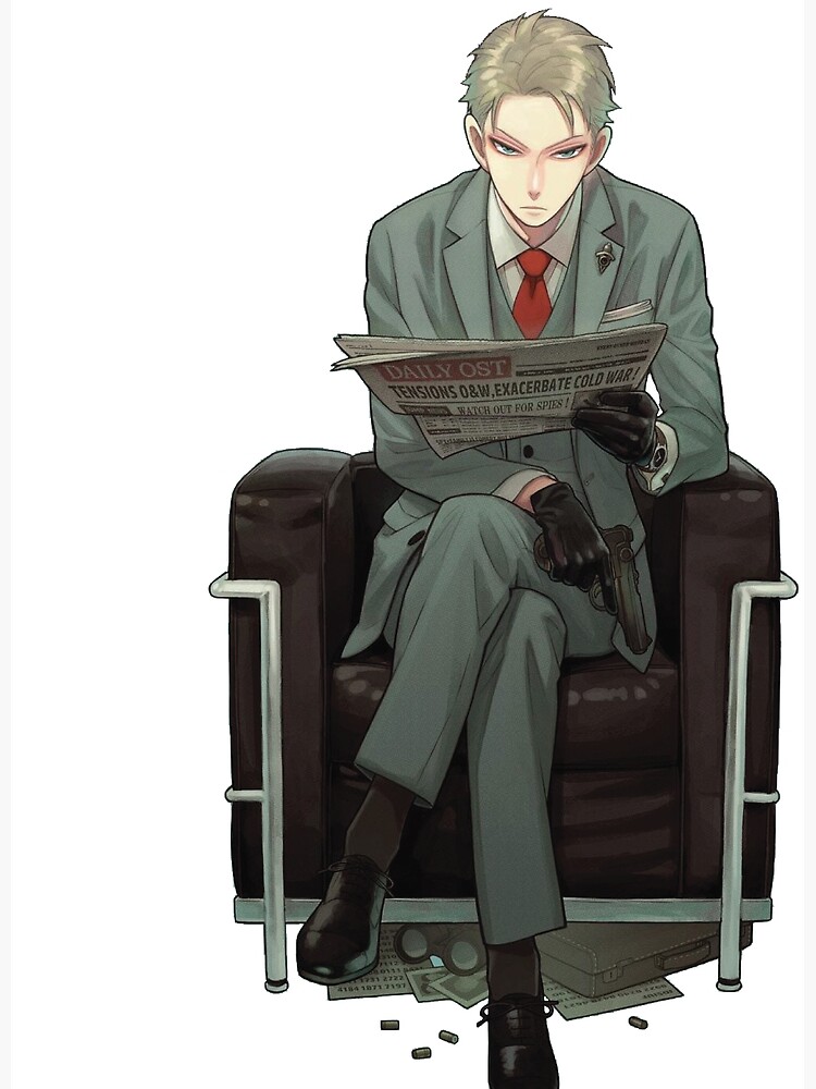 "Spy x Family Loid sitting" Poster for Sale by Emi09 | Redbubble