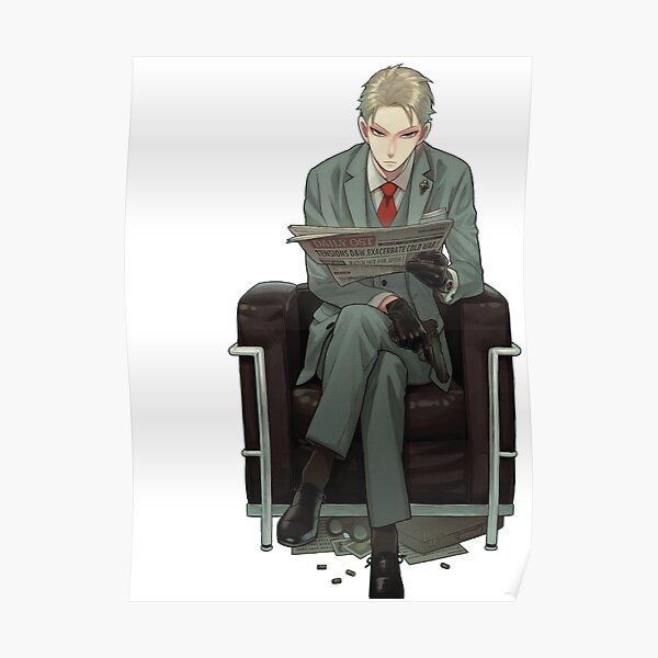 "Spy x Family Loid sitting" Poster for Sale by Emi09 | Redbubble