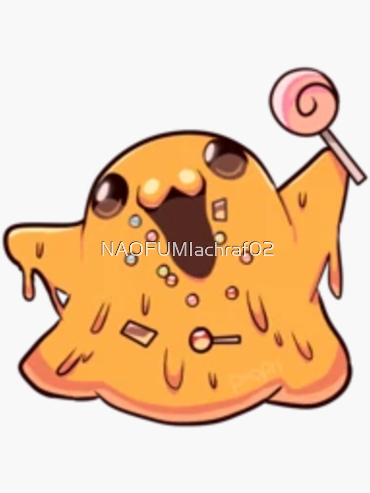 "All over SCP-999 "orange blob tickle monster"" Sticker for Sale by ...