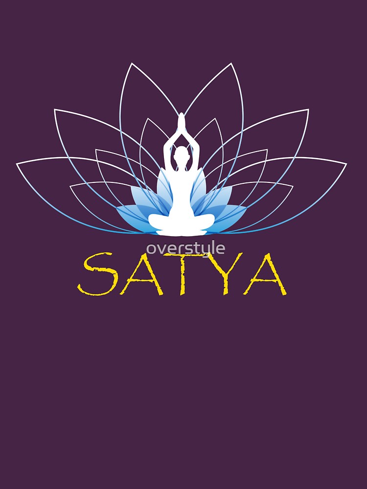 "Satya - Truth" T-shirt by overstyle | Redbubble | yoga t-shirts ...