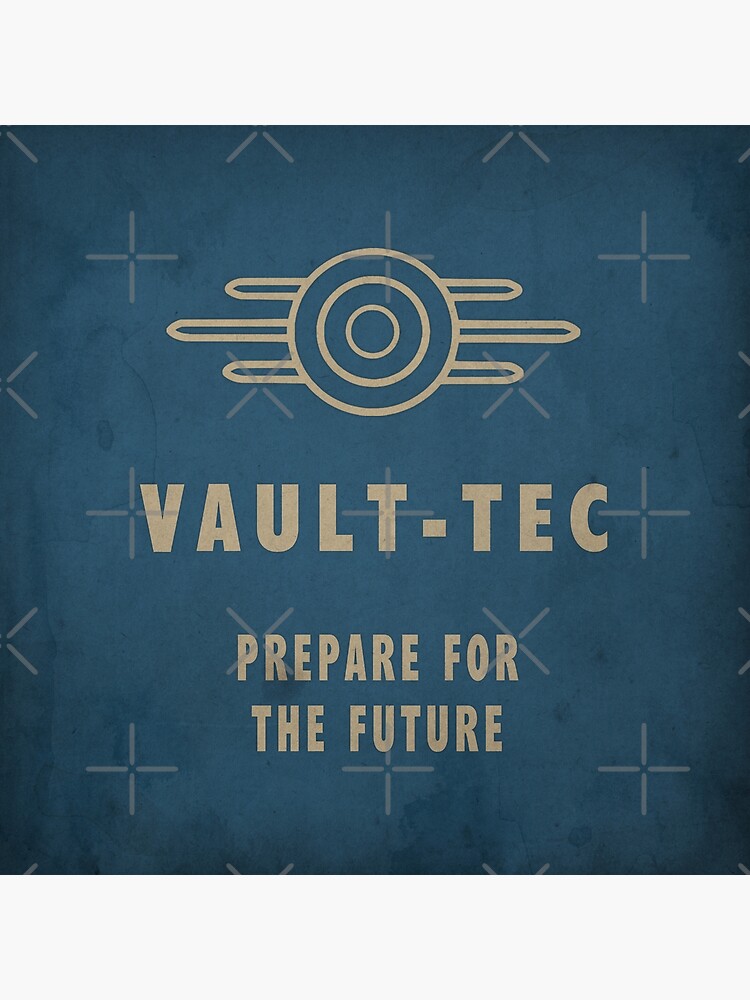 "Fallout 4 VAULT-TEC Logo┃Prepare For The Future┃ Faded Grunge ...