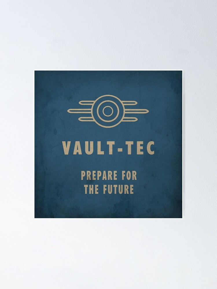 "Fallout 4 VAULT-TEC Logo┃Prepare For The Future┃ Faded Grunge ...