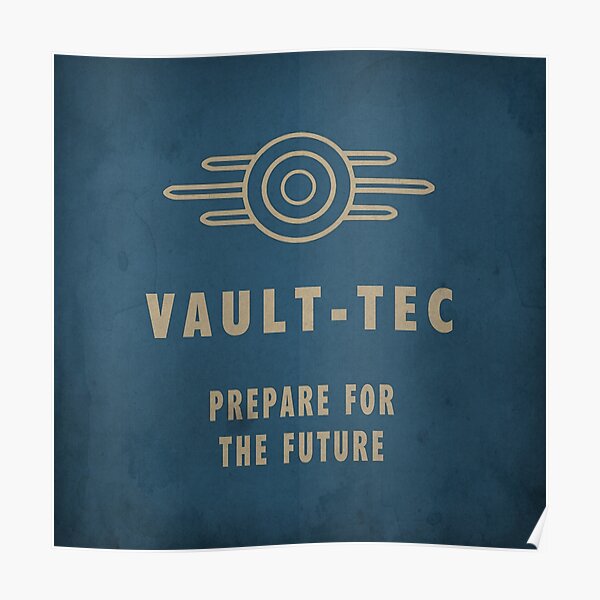 "Fallout 4 VAULT-TEC Logo┃Prepare For The Future┃ Faded Grunge ...