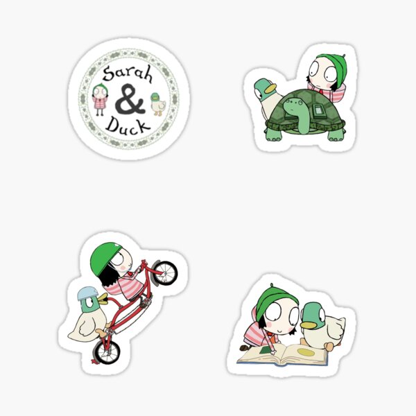 "Cute Sarah and Duck Children Cartoon Pack" Sticker for Sale by zurzaya ...