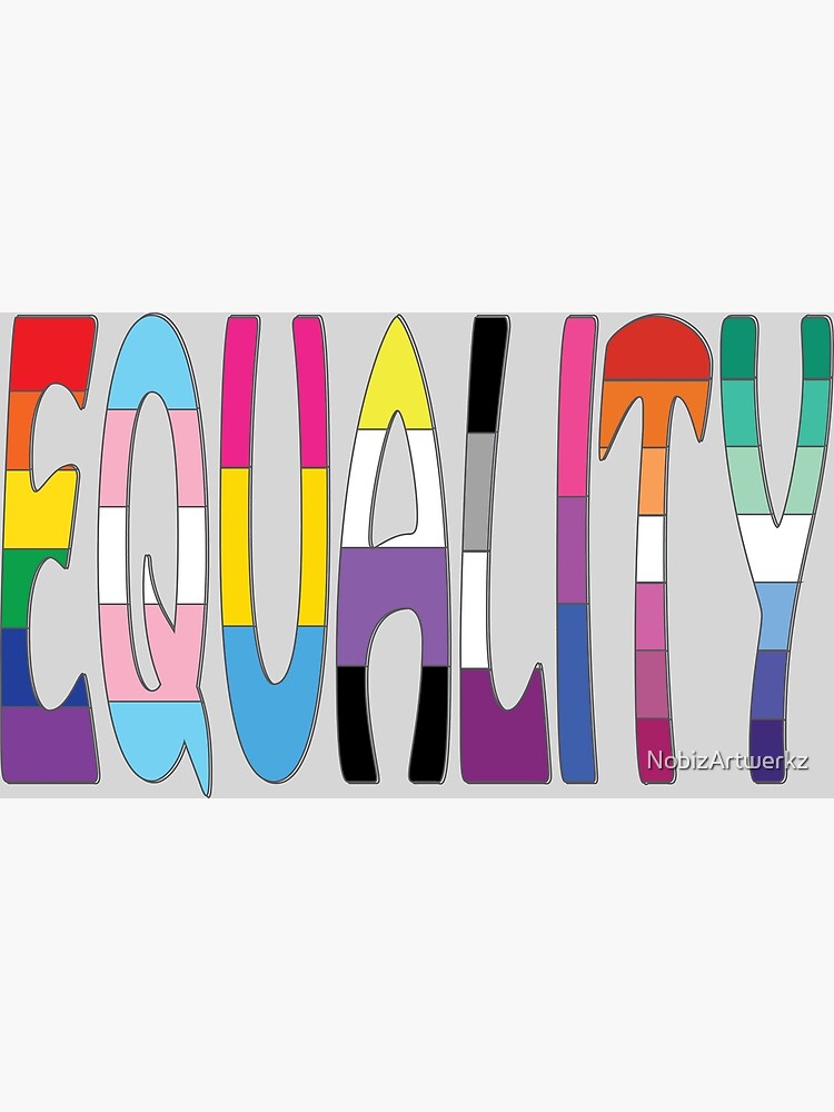 "LGBTQIA+ EQUALITY flag colors pride design" Art Print for Sale by ...