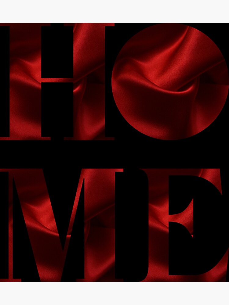 "HOME Red Velvet Watercolour Typography Art" Sticker for Sale by jj2018 ...