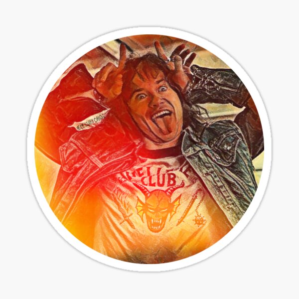 "Eddie" Sticker for Sale by Necessary-Chaos | Redbubble