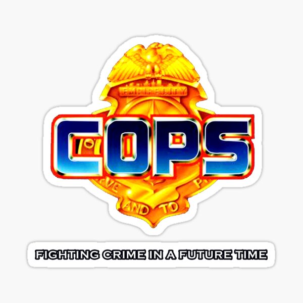 "Cops 80s Cartoon Logo" Sticker for Sale by lock-it-down | Redbubble