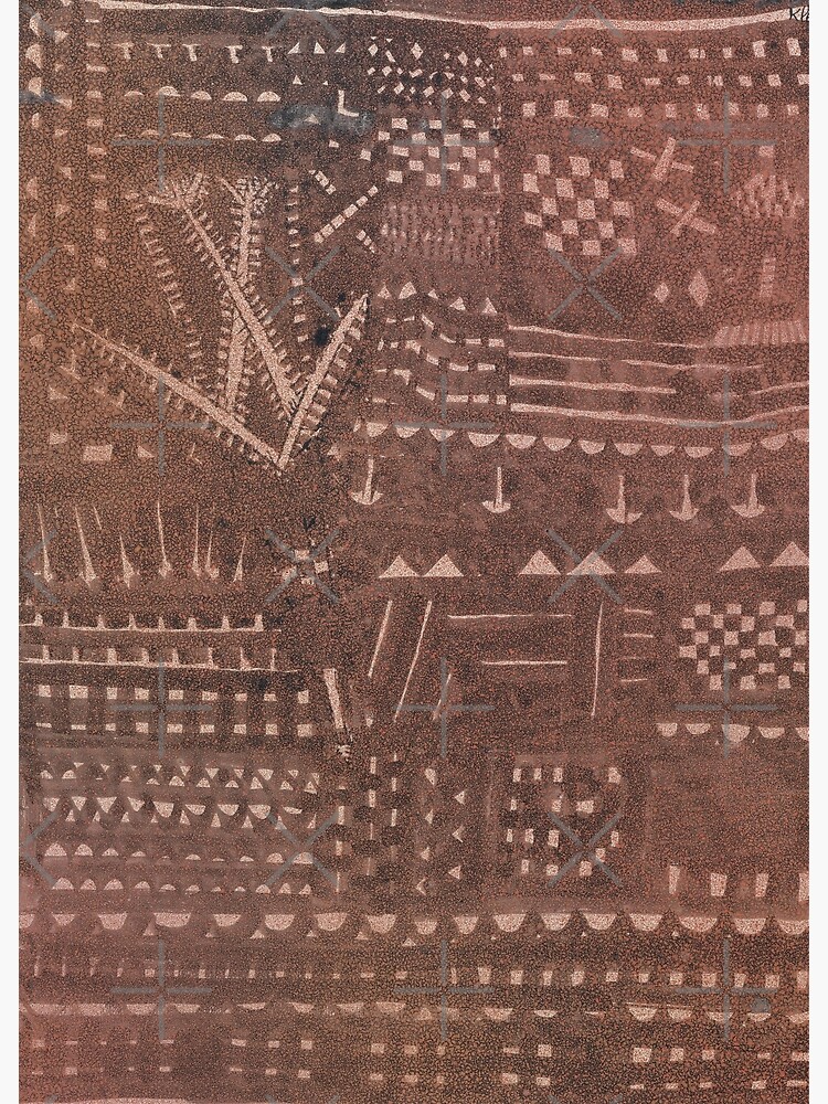 "In the Manner of a Leather Tapestry Abstract pattern "painting ...