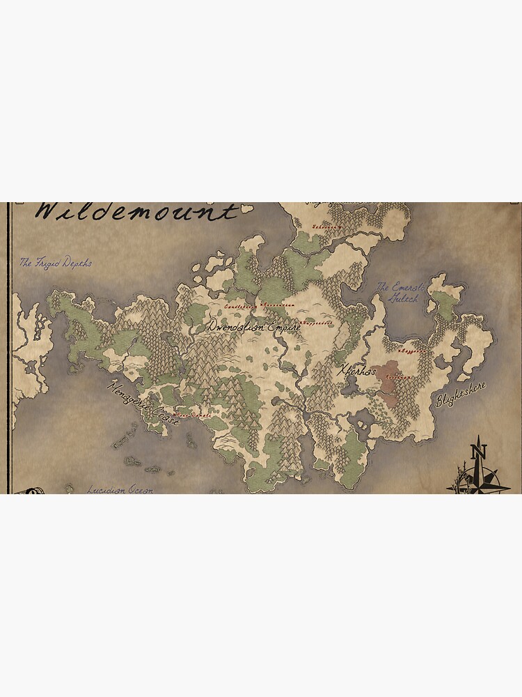 "Map of Wildemount - Critical Role (added cities)" Cap by mapsandmimics ...