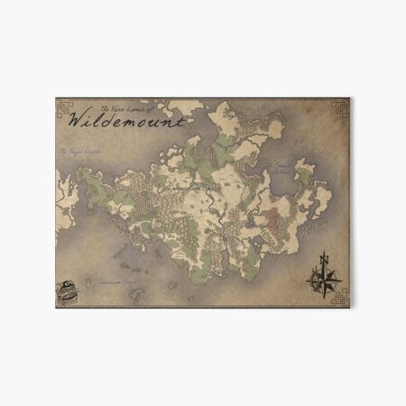 "Map of Wildemount - Critical Role" Art Board Print for Sale by ...