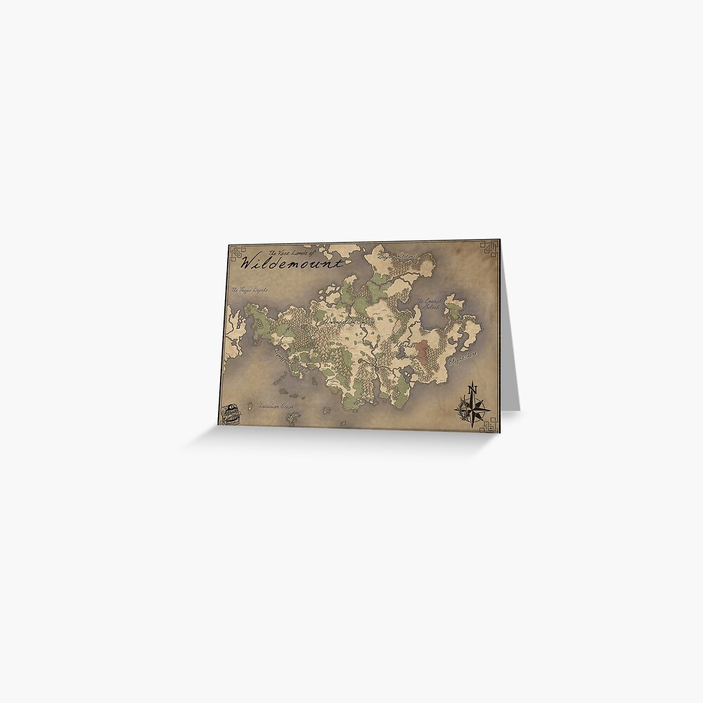 "Map of Wildemount - Critical Role" Greeting Card by mapsandmimics ...