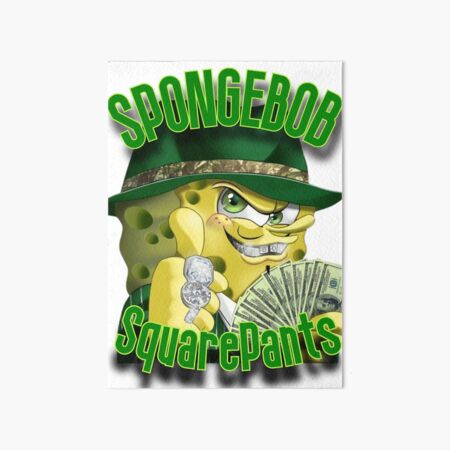 "SpongeBob SquarePants green mob boss form" Art Board Print by IBtwo3 ...