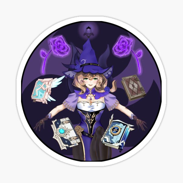"Lisa Genshin Impact Design" Sticker for Sale by wworrywwart | Redbubble