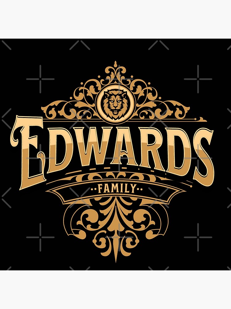 "Vintage Family Coat of Arms or Crest Edwards" Poster for Sale by ...