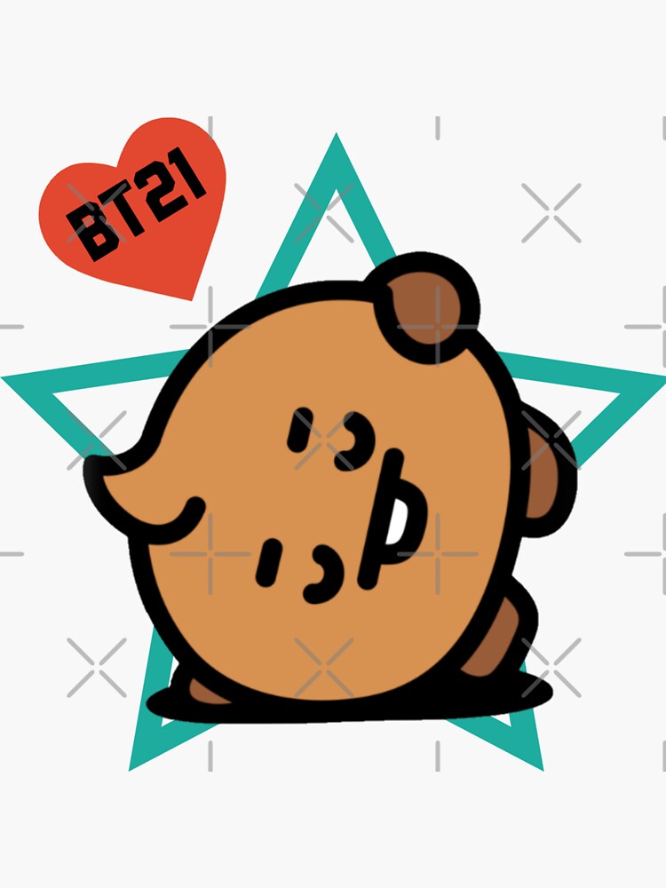 "Bt21 Shooky" Sticker for Sale by theclassic2 | Redbubble