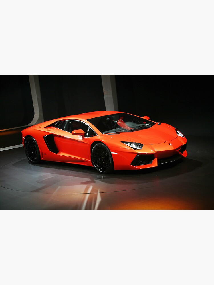 "Lamborghini Aventador SVJ orange" Sticker for Sale by DorothAdams ...