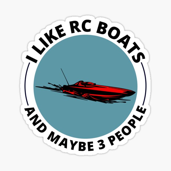 "Rc Electric Boat Powerboat Speedboat Racing " Sticker for Sale by ...