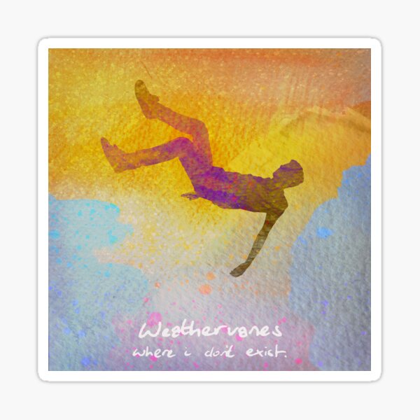 "Where I Don't Exist - WeatherVanes Album Art" Sticker for Sale by ...