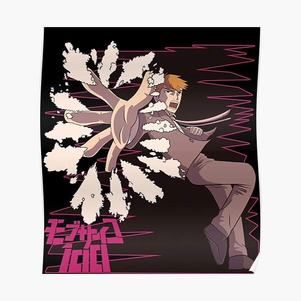 "Arataka Reigen Salt Splash Mob Psycho 100 "Third Model"" Poster for ...
