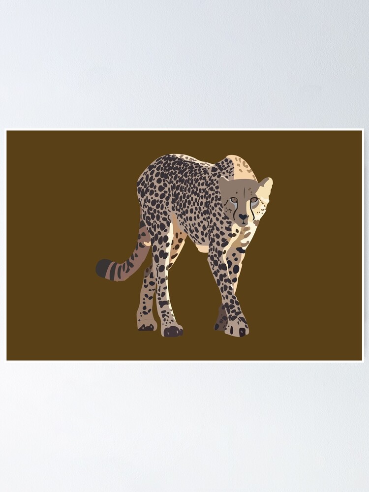 "Cheetah" Poster for Sale by FruitRacoon | Redbubble