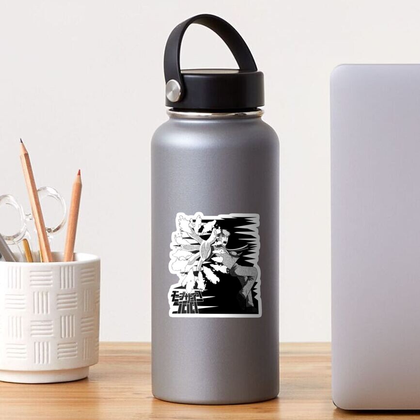 "Arataka Reigen Salt Splash Mob Psycho 100 "Fifth Model"" Sticker for ...