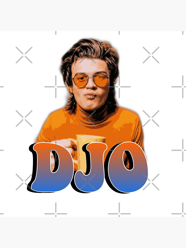 "Joe Keery DJO Orange Blue Sticker Shirt Merch" Poster for Sale by ...