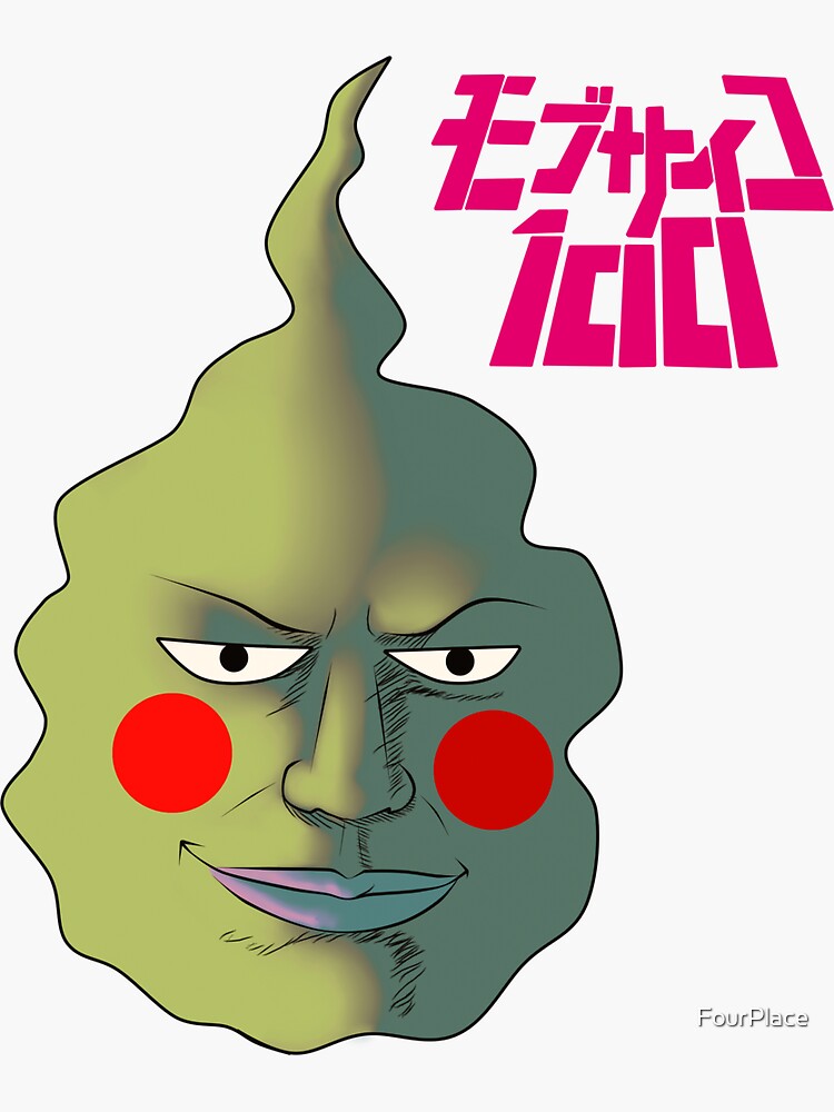 "Dimple Mob Psycho 100 "Third Model"" Sticker by FourPlace | Redbubble