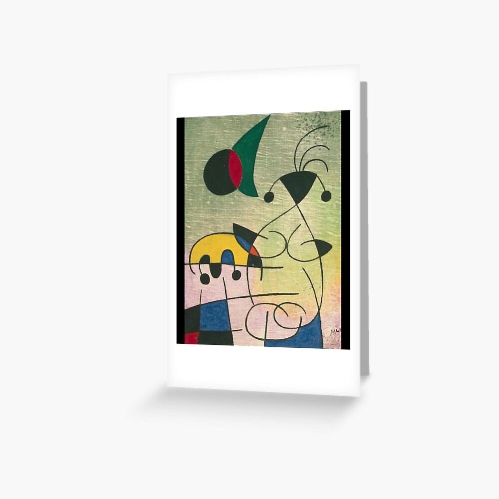 "Joan Miro The Sun Embracing the Lover surrealism figurative art ...