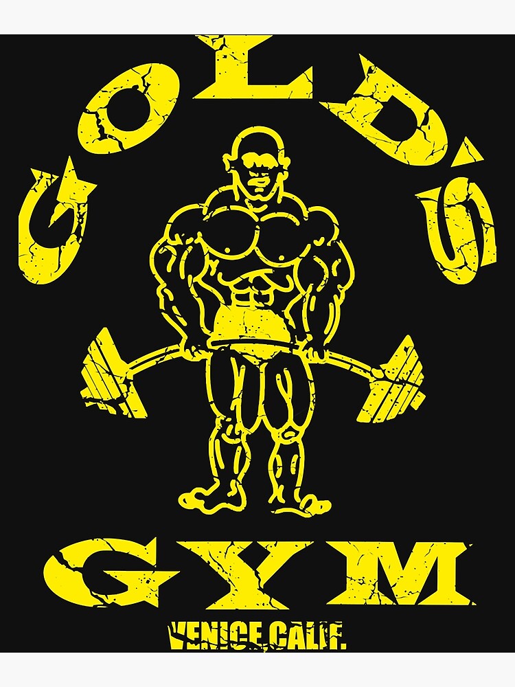"Gold's gym logo" Art Print for Sale by AliceReimold | Redbubble