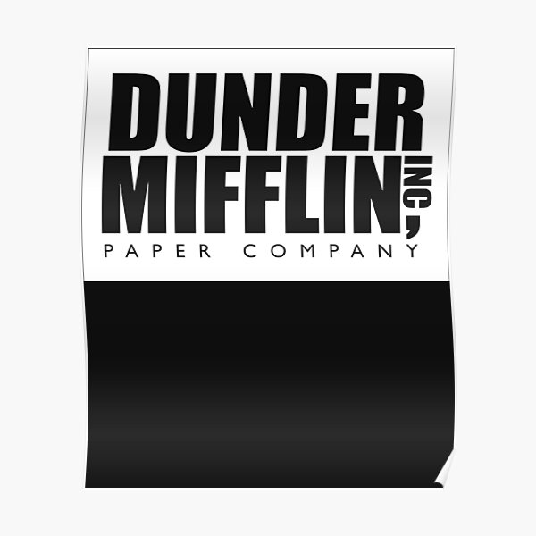 "Dunder mifflin logo" Poster for Sale by GregoryBlevin64 | Redbubble