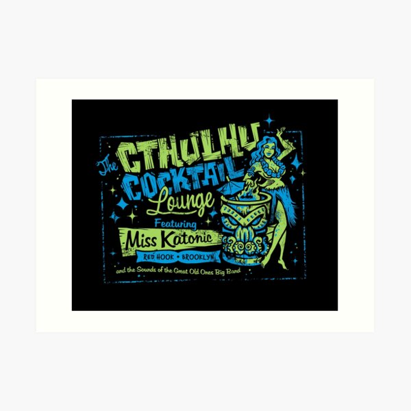 "Cthulhu Cocktail Lounge" Art Print by HeartattackJack | Redbubble