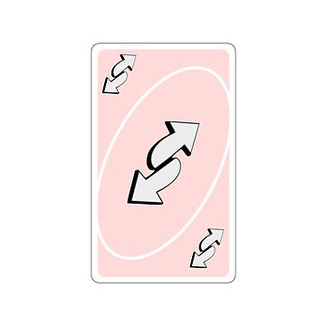 "Pink Uno Reverse Card" Sticker for Sale by Kayla Jenkins | Redbubble