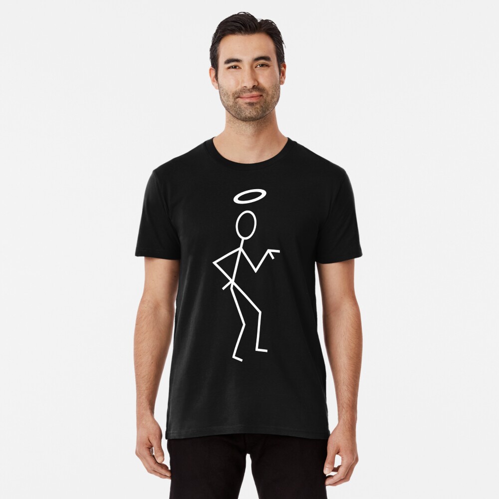 "The Saint Stick Figure (White). Essential " Sticker for Sale by ...