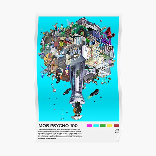 "Mob Psycho 100 Polaroid" Poster by WetToast | Redbubble