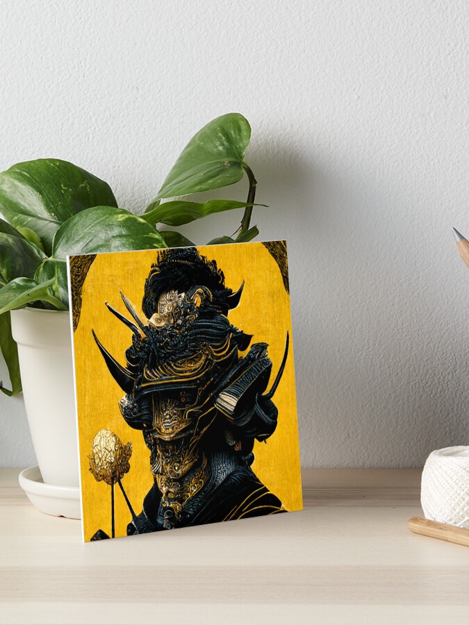 "Golden Samurai Warrior" Art Board Print for Sale by TheWizardCow ...