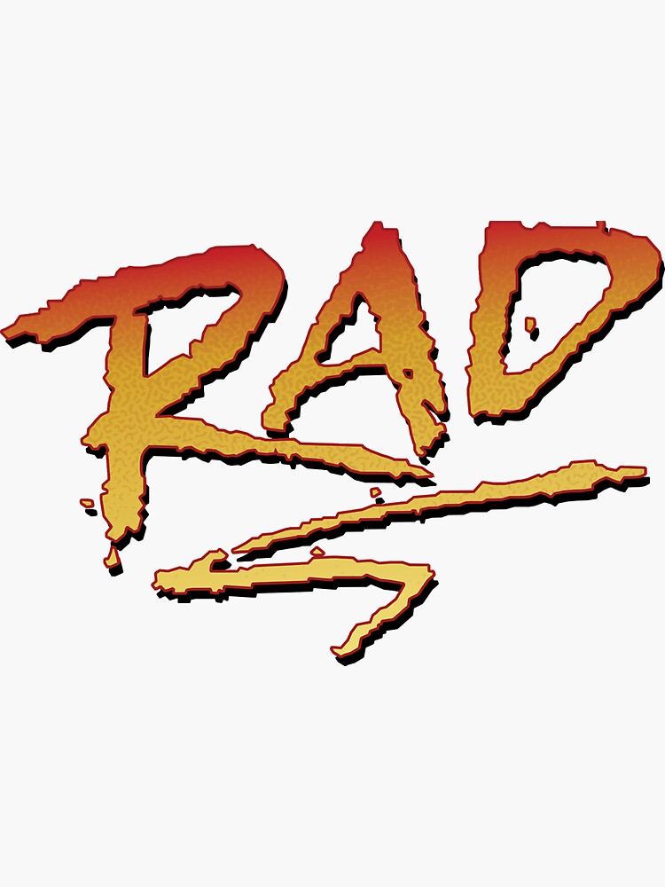 "Rad Logo" Sticker for Sale by HayleyAnn79 | Redbubble