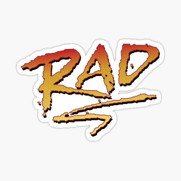 "Rad Logo" Sticker for Sale by HayleyAnn79 | Redbubble