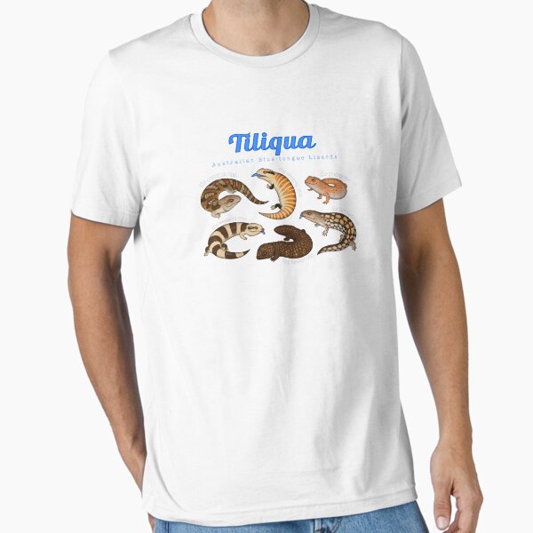 "Blue-tongue Lizards" Essential T-Shirt for Sale by miss-varanus ...
