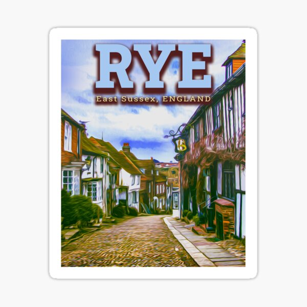 "MERMAID STREET - RYE - EAST SUSSEX ENGLAND" Sticker by cheekik | Redbubble