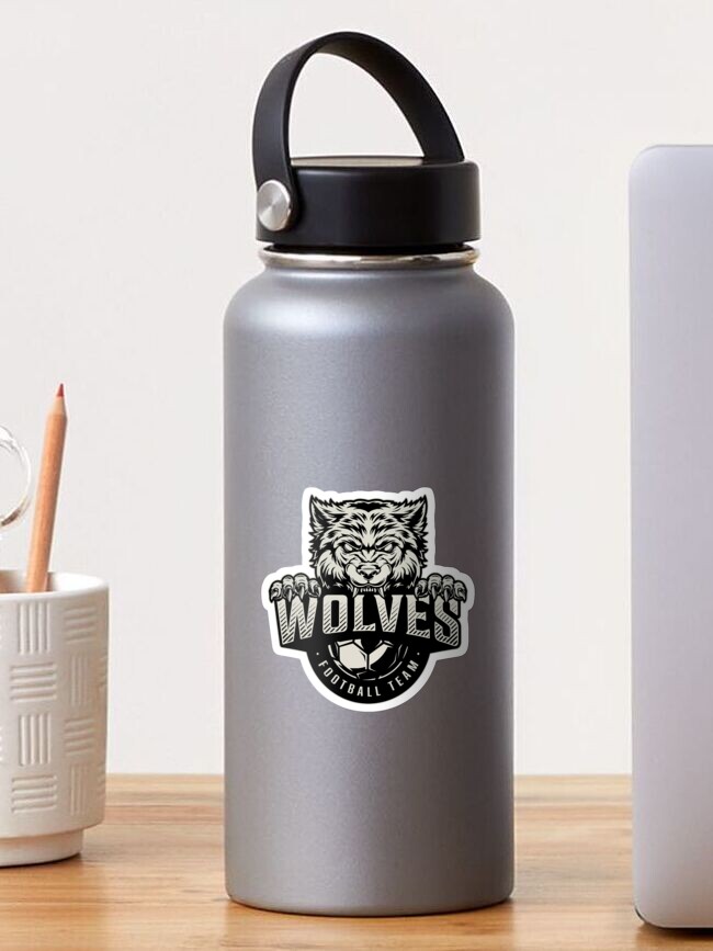 "Wolves Football Team Logo design " Sticker for Sale by JosiahqWoods ...
