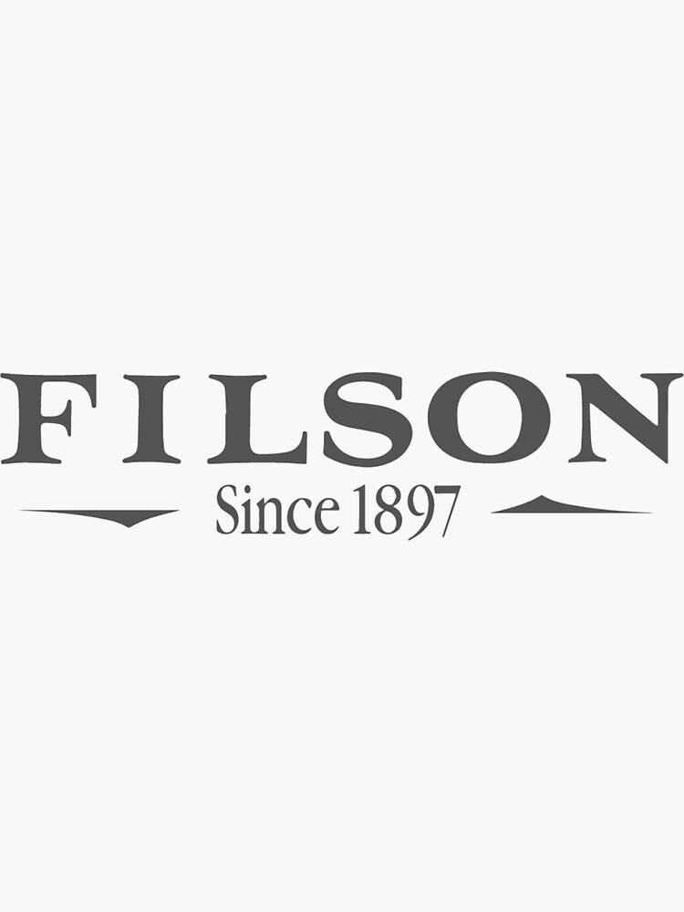 "filson > filson 1, bag > filson 2, backpack > filson 3 " Sticker for ...