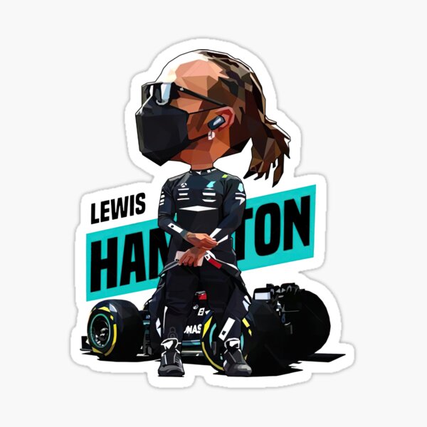 Pegatina «dibujos animados de lewis hamilton» de RoxanneKuhn | Redbubble