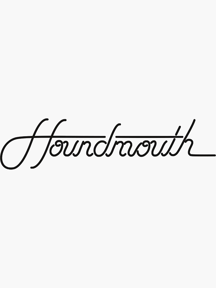 "houndmouth " Sticker for Sale by EnchantedBoud | Redbubble