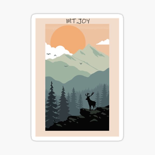 "mt joy japan " Sticker for Sale by EnchantedBoud | Redbubble