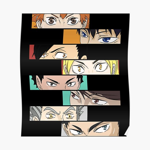 "Haikyuu Haiyku Eye Drop Design Haikyuu Wing Spikers And Their Setters ...