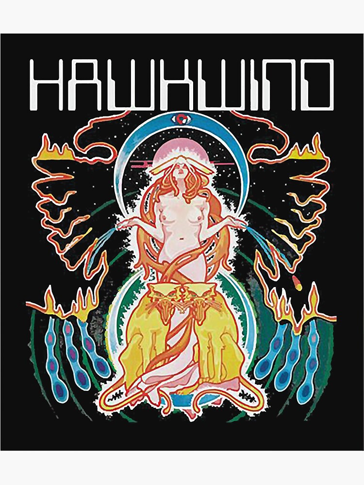 "Hawkwind logo" Sticker for Sale by JosephBeninca | Redbubble